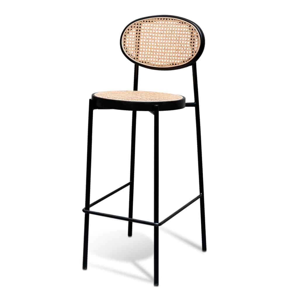 Taburete Capelli asiento ratán 66 cm - La Sillería - Taburetes y Sillas ...