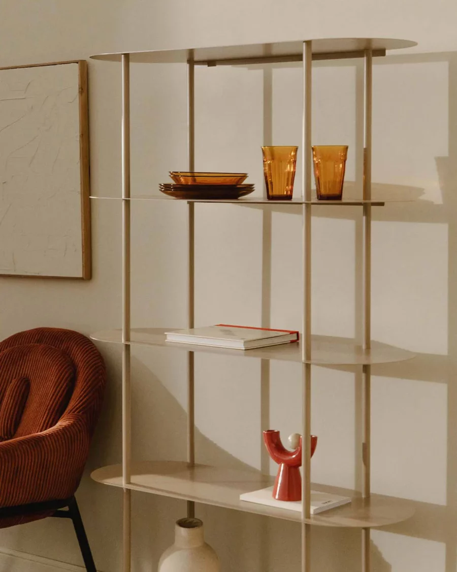 Estantería de Metal Idris Beige cinco niveles - La Silleria | La ...